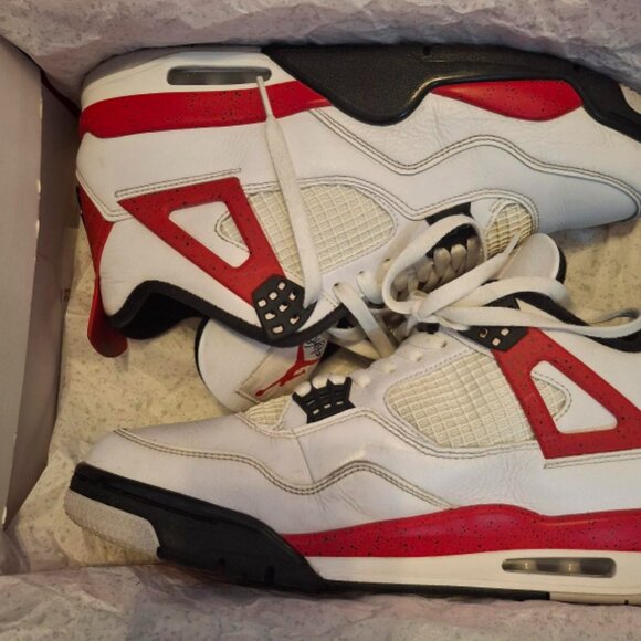 Nike | Shoes | Nike Air Jordan 4s Red | Poshmark